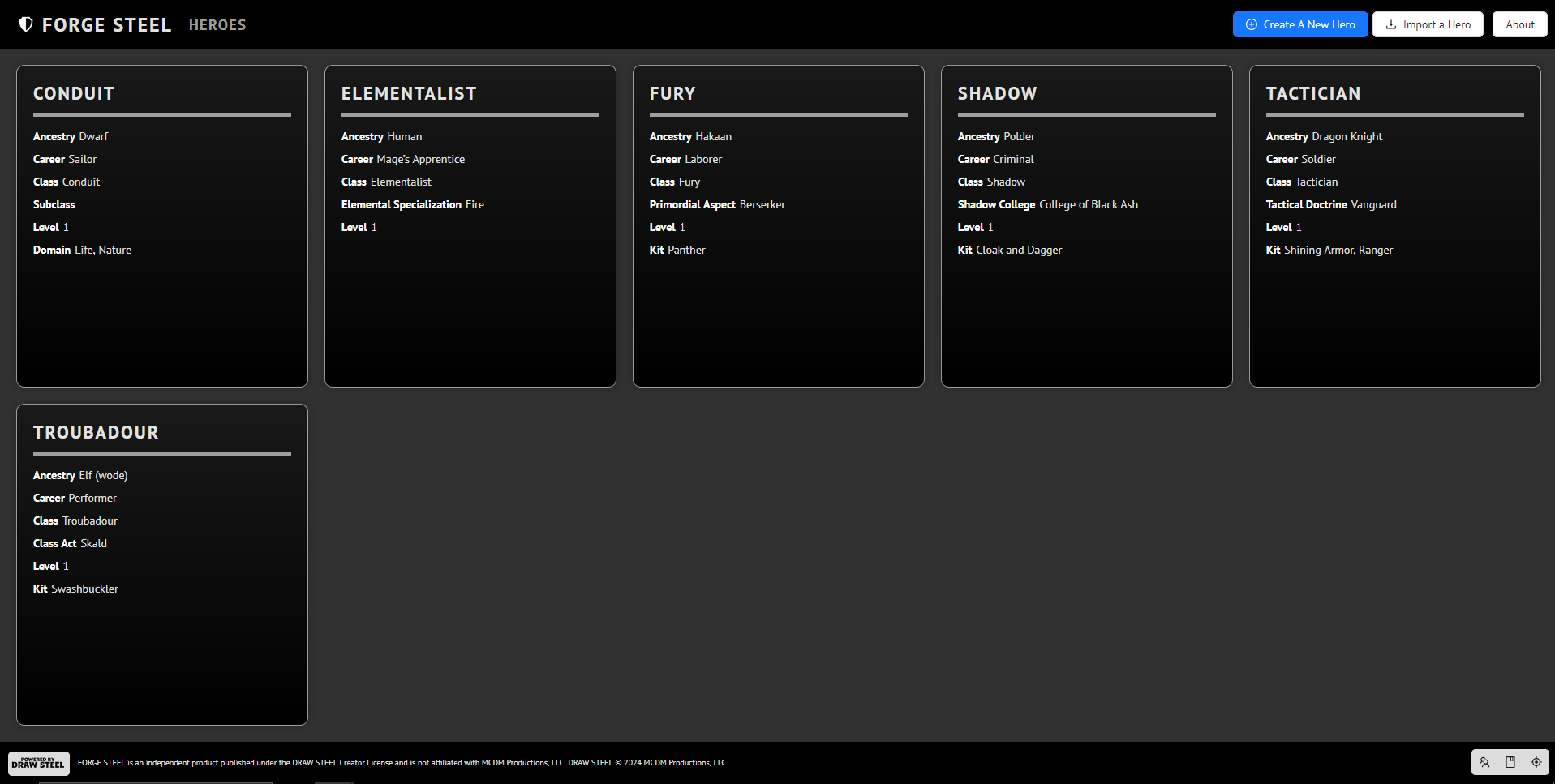 Getting Friends to Draw Steel